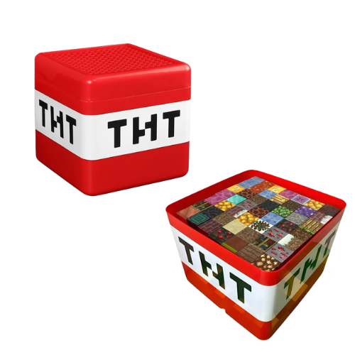 KIT BLOCOS MAGNETICOS MINECRAFT – TNT (100PCS) – Universo Star Geek